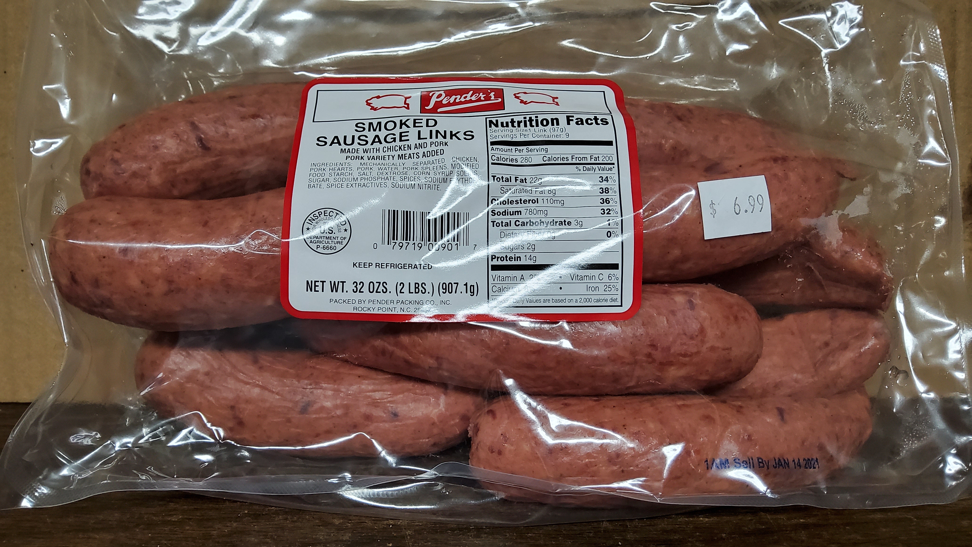 SAUSAGE PENDERS 12/2# SMO LINK – Darlington Packing Company