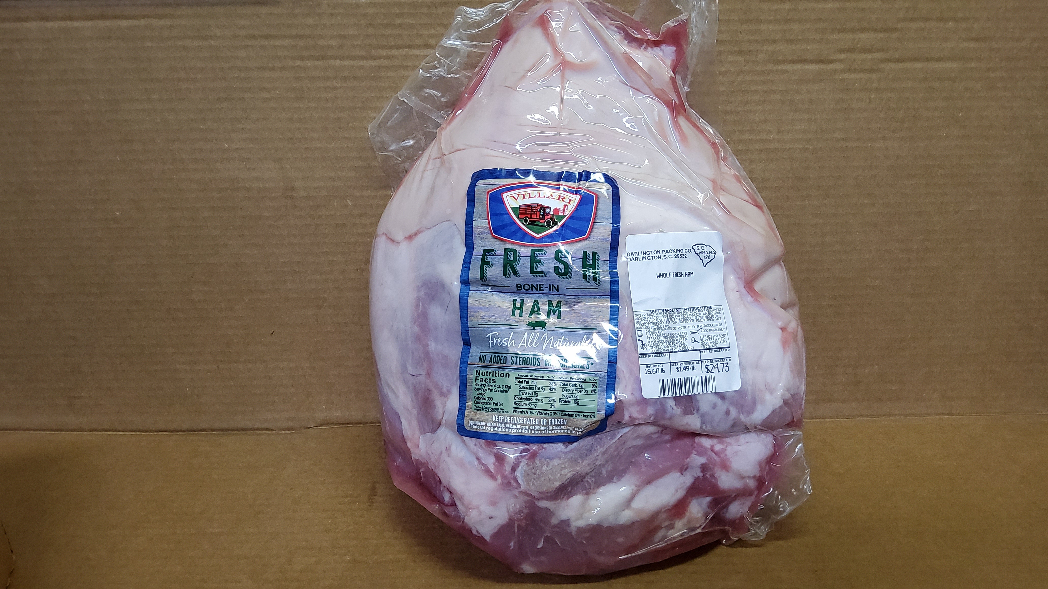 FRESH HAMS FRESH 23/27 VAC 2/PC CASE – Darlington Packing Company