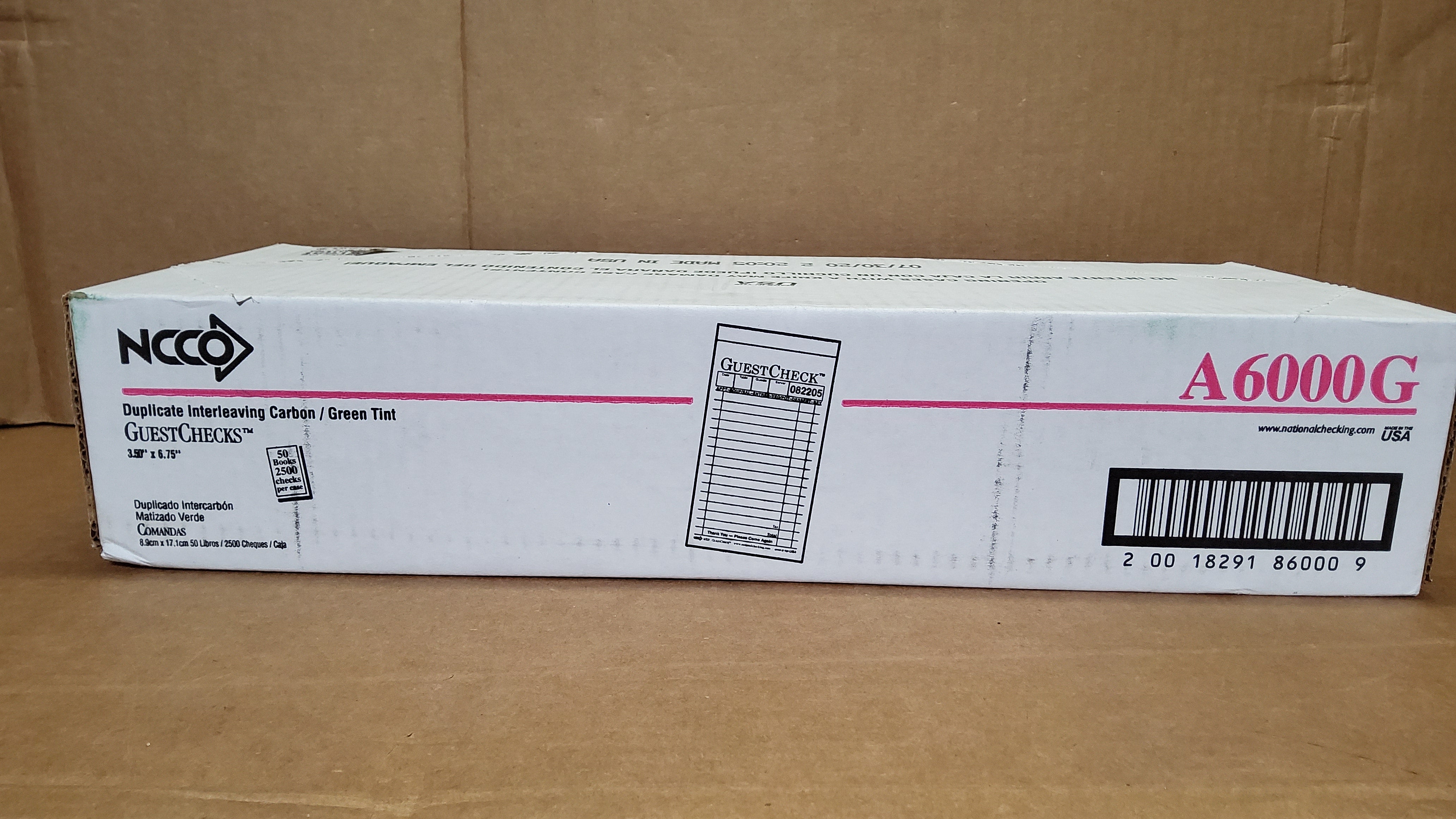 GUEST CHECKS 2PT GREEN CARBON – Darlington Packing Company